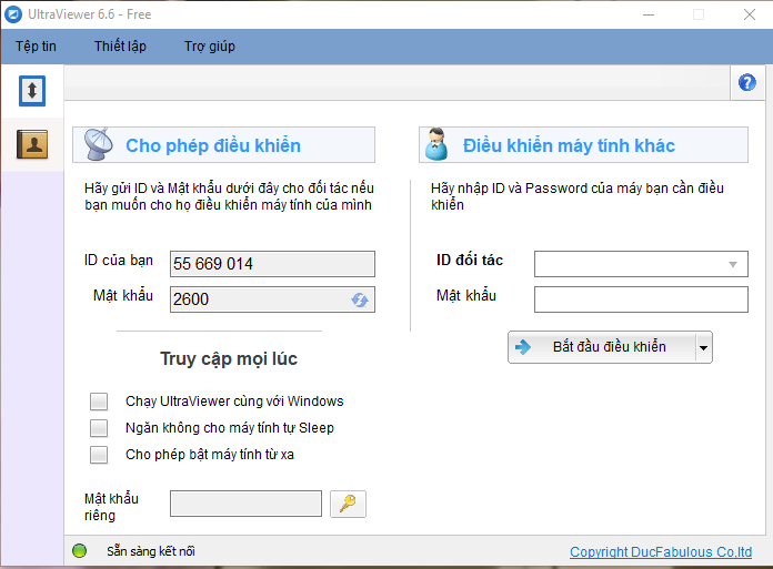 Download UltraView phần mềm điều khiển máy tính, thiết bị từ xa
