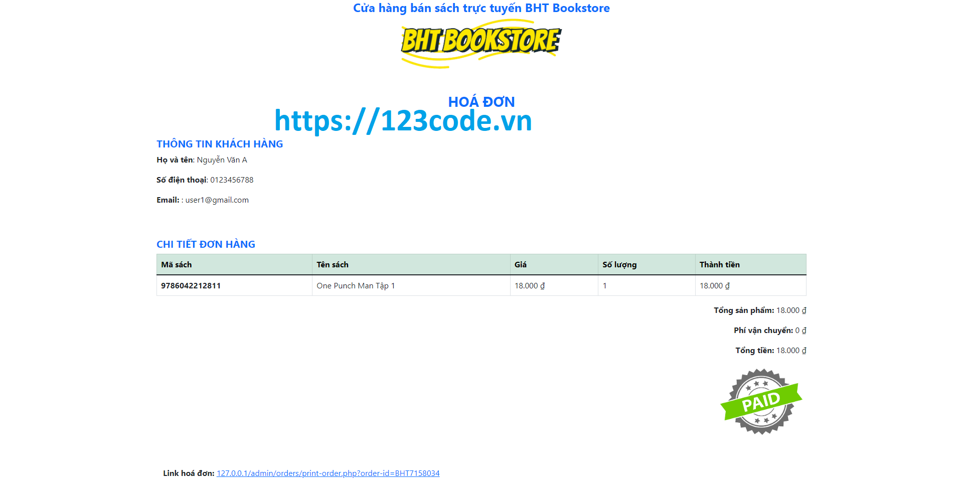 Code website bán sách online php thuần (Bookstore php)