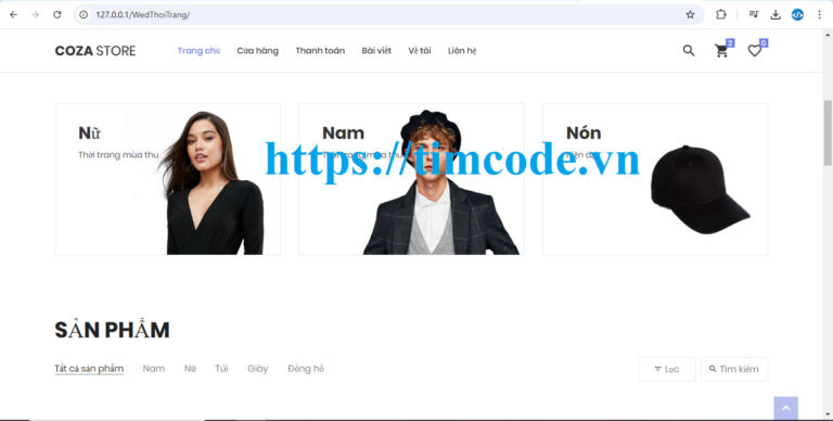 Download source code giao diện bán hàng html - css - javascript