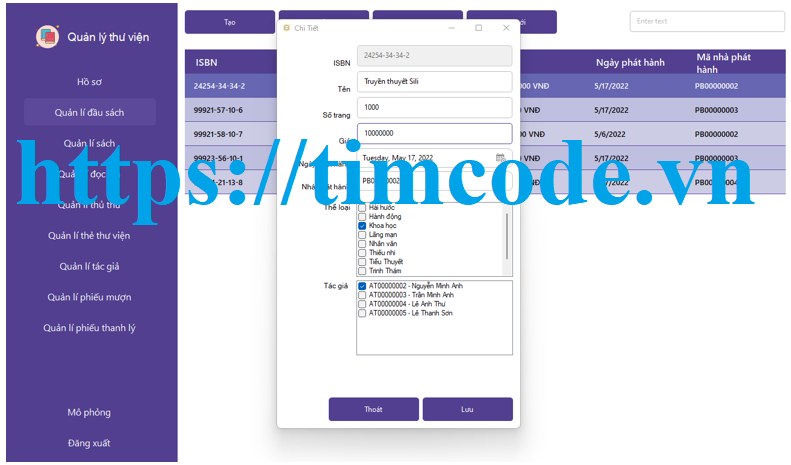 Thực tập cơ sở quản lý thư viện C# -Winform kèm báo cáo (Bunifu Ui ...